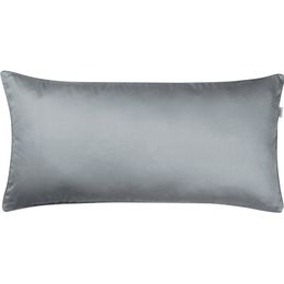 Sch&ouml;ner Wohnen Kollektion Dekokissen "Pure", grau (grau, hellgrau, unifarben), B:40cm L:80cm, Obermaterial: 100% Baumwolle, SCH&Ouml;NER WOHNEN-KOLLEKTION, Dekokissen_Sitzkissen_Kissenh&uuml;llen, 2-teilig, aus Baumwolle