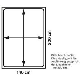 Polsterbett, wei&szlig;, B:150cm L:210cm, Bezug Bett: Kunstleder;Bonnell-Federkernmatratze: Baumwoll-Mischgewebe (51% Polypropylen, 39% Polyester, 10% Baumwolle);Kaltschaummatratze: 100% Polyester, Bezug abnehm- und waschbar bis 60C Polyester), Westfalia Schlafkomfort, Betten, Polsterbett, inkl. Bettkasten bei Ausf&uuml;hrung mit Matratze