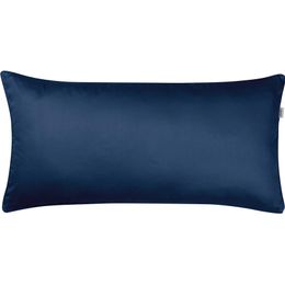 Sch&ouml;ner Wohnen Kollektion Dekokissen "Pure", blau (marine, blau, unifarben), B:40cm L:80cm, Obermaterial: 100% Baumwolle, SCH&Ouml;NER WOHNEN-KOLLEKTION, Dekokissen_Sitzkissen_Kissenh&uuml;llen, 2-teilig, aus Baumwolle