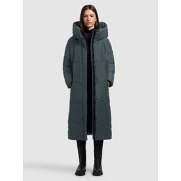 Steppmantel Khujo "PULSET MATT", Damen, Gr. XS, foam gr&uuml;n, 100% Polyester, unifarben, regular fit, eingesetzt elastischer Bund mit Windstopper, M&auml;ntel Steppmantel