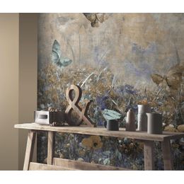 Fototapete FASHION FOR WALLS "Magic Meadow", beige, B:1,5m L:2,7m, Vlies, Tapeten, Phthalate frei