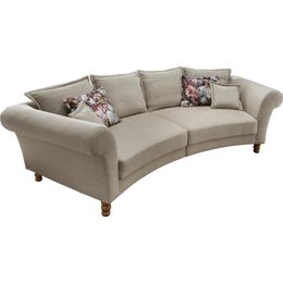 Big-Sofa Home Affaire "Tassilo geschwungene Formensprache, bequem, Mega Sofa, Breite 350cm", gr&uuml;n (hellgr&uuml;n), B:350cm H:95cm T:110cm, 100% Polyester, Sofas, Big-Sofa