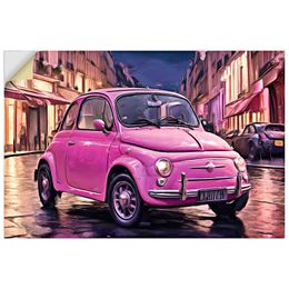 Wandbild Artland "Der kleine Italiener", farbe bild(er): pink, B:90cm H:60cm, Bilder, als Alubild, Leinwandbild, Poster, Wandaufkleber in verschied. Gr&ouml;&szlig;en