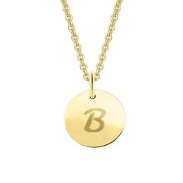 Kettenanh&auml;nger ONE ELEMENT "Buchstaben Anh&auml;nger aus 333 Gelbgold &Oslash; 11,0 mm", gold, Schmuckanh&auml;nger, Damen, BuchstabeB, A, Gelbgold 333 Gold, Gelbgold 333, Gold, Kettenanh&auml;nger