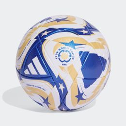 Fu&szlig;ball adidas Performance "MUNDIAL DE CLUBES FIFA FINAL" Gr. 5, wei&szlig;, master blau, gold metallic, dunkelblau, B&auml;lle, 5, 0,4 g, Finale Klub Weltmeisterschaft, B:22,3cm H:17,3cm T:22cm