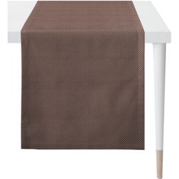 Tischl&auml;ufer Apelt "Miles", mocca, B:150cm L:42cm, Polyester, Tischdecken