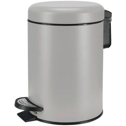 Kosmetikeimer Kleine Wolke "One", grau (platin), B:16,8cm H:25cm T:16,8cm, Metall, M&uuml;lleimer, Kosmetikeimer
