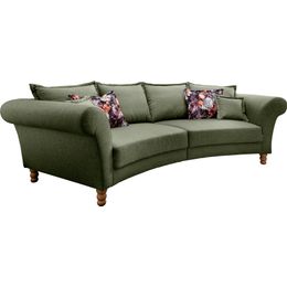 Big-Sofa Home Affaire "Tassilo geschwungene Formensprache, bequem, Mega Sofa, Breite 350cm", gr&uuml;n, B:350cm H:95cm T:110cm, 100% Polyester, Sofas, Big-Sofa