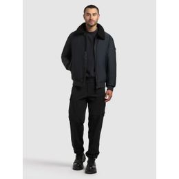 Blouson Khujo "GINSTER", Herren, Gr. XL, obrage grau, 83% Polyester, 17% Elasthan, unifarben, regular fit, eingesetzt Rippb&uuml;ndchen mit Gummizug, Jacken Blouson
