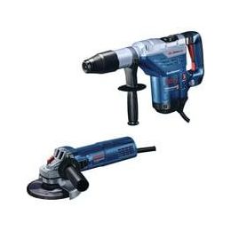 Bosch Profi-Set Bohrhammer GBH 5-40 DCE + Winkelschleifer GWS 880, Werkzeug-Set blau/schwarz, 1.150 Watt, 880 Watt
