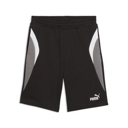 Sporthose Puma "Essentials Block Shorts Jungen", M&auml;dchen, Gr. 164, Normalgr&ouml;&szlig;en, schwarz, Obermaterial: 68% Baumwolle, 32% Polyester. Tasche &ndash; Oben: 100% Baumwolle, regular fit, Hosen Sporthose