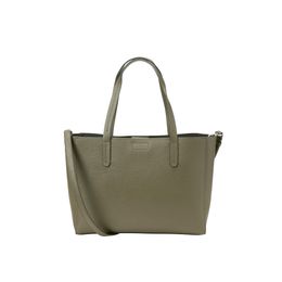 Shopper "BUSIN", Damen, Gr. B/H/T: 37cm x 28cm x 13cm, oliv, Leder, MARC O'POLO ACCESSORIES, unifarben, Taschen Shopper, Businesstasche, Schultertasche, mit herausnehmbarem Laptopfach