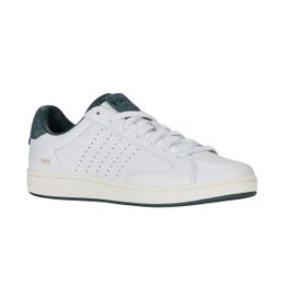 Sneaker K-Swiss "LOZAN KLUB LTH", Herren, Gr. 40, wei&szlig; (wei&szlig;, gr&uuml;n gables, s wei&szlig;), Leder, Synthetik, Schuhe Sneaker