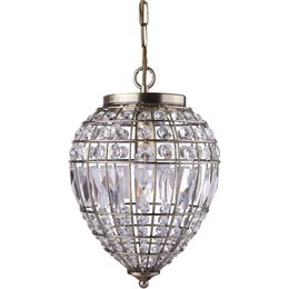 Searchlight Pendelleuchte "Pineapple Pendelleuchte - Antikes Messing und Glas", antik, messingfarben, H: 34cm, 1 Stk., Leuchten, Pendelleuchte