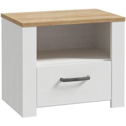 Nachtkommode FORTE, riviera eiche, sibiu l&auml;rche hell, B:61,6cm H:52cm T:42cm, Spanplatte, Sideboards, B/H/T 61,6/52/42 cm, in 2 Dekoren erh&auml;ltlich