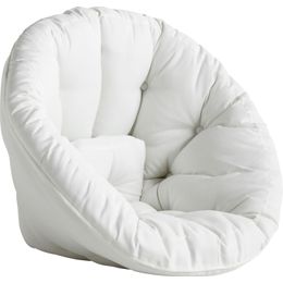 Gartensessel Karup Design "Nido out&trade;, Loungesessel, Hocker, Chillsessel, Relaxsessel", wei&szlig;, B:85cm H:75cm T:90cm, Sessel, Outdoor geeignet, Schmutz- und Wasserabweisend, Made in Europe