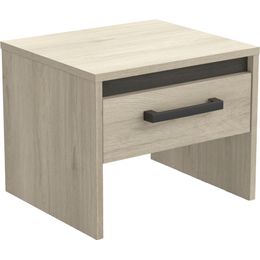 Nachttisch Demeyere Group "Watson", braun (kronberg eich, waterford), B:39,5cm H:32,1cm T:34,7cm, Tische, Nachttisch, Nachttisch mit 1 Schublade