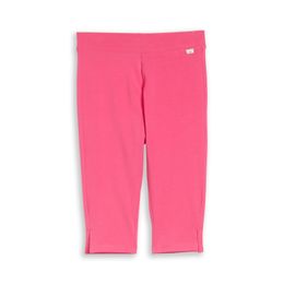 Caprileggings Tom Tailor, M&auml;dchen, Gr. 104, N-Gr, flashy pink, Jersey, Obermaterial: 95% Baumwolle, 5% Elasthan, unifarben, k&ouml;rpernah 3/4-L&auml;nge, Hosen, 2er Pack Caprileggings mit Schlitz