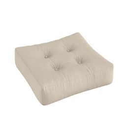 Pouf Karup Design "More Pouf out&trade;, Sitzhocker, Bodenkissen, Chillkissen, Relaxkissen", beige, B:70cm H:22cm T:70cm, Acryl, Poufs, Pouf, Outdoor geeignet, Schmutz- und Wasserabweisend, Made in Europe