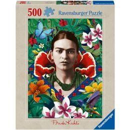 Puzzle Ravensburger "Frida Kahlo, bl&uuml;hende Fantasie", bunt, Puzzles, KinderB:36cm H:49cm, Pappe, Motiv, Made in Germany, B:36cm H:49cm