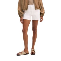 Marc O'Polo Shorts MARC O'POLO "aus Organic Cotton-Mix", Damen, Gr. 30, Normalgr&ouml;&szlig;en, wei&szlig;, Denim/Jeans, Obermaterial: 99% Baumwolle, 1% Elasthan, unifarben, regular fit kurz, Hosen Shorts