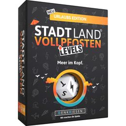 Denkriesen Stadt Land Vollpfosten Levels Urlaubs Edition Kartenspiel 4 Level Wortspiel - Spielsachen