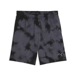 Sporthose Puma "Essentials Relaxed Tie Dye Shorts Jugendliche", M&auml;dchen, Gr. 164, Normalgr&ouml;&szlig;en, schwarz, Obermaterial: 100% Baumwolle. Seitentasche &ndash; Oben: 100% Baumwolle. Seitentasche &ndash; Unten: 100% Baumwolle, relaxed fit, Hosen Sporthose