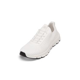 Marc O'Polo Sneaker MARC O'POLO "aus recyceltem Polyester", Herren, Gr. 40, wei&szlig;, Obermaterial: 100% Polyester, unifarben, Schuhe Sneaker