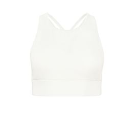 Sport-Bustier WINSHAPE "Functional Comfort Sport-BH SB103C", Damen, Gr. S, Normalgr&ouml;&szlig;en, cream, 85% Polyester, 15% Elasthan, BHs, mit R&uuml;cken-Applikation