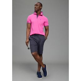 Poloshirt DELMAO "Neue Kollektion", Herren, Gr. L (52/54), pink, Piqu&eacute;, Obermaterial: 100% Baumwolle, kontrastfarbene Details, normal, angesetztes B&uuml;ndchen, Shirts, normale Passform, Kurzarm, mit Stickerei