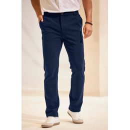 H.I.S. Stoffhose H.I.S "Dehnbund-Hose mit seitlichem Gummizug, auch in gro&szlig;en Gr&ouml;&szlig;en", Herren, Gr. 32, L&auml;nge 30, navy, Jersey, Obermaterial: 73% Baumwolle, 17% Polyamid, 10% Elasthan, comfort fit lang, Hosen Stoffhose, Komfortbund - besonders bequem