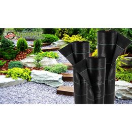 Aquagart 20m&sup2; Bodengewebe Unkrautfolie Mulchfolie 100g 1,65m breit