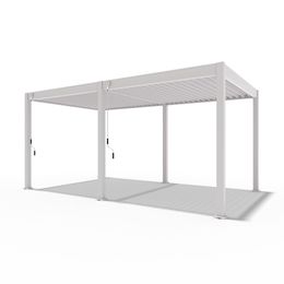 Pergoline Trumpf Pergola Alu-Stahl 3 m x 5,3 m sand