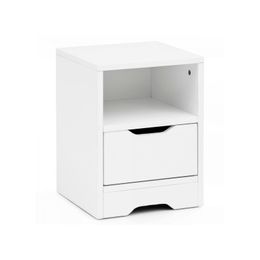 Wohnling Nachtkonsole 31x43x31cm Wei&szlig;