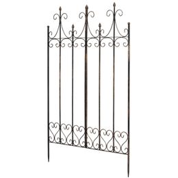 CLP Rankgitter Metall 130 cm hoch Flieder, stabile Rankhilfe f&uuml;r Kletterpflanzen, vormontiert, Landhausstil, Spalier Sichtschutz
