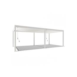 PergoLine Superior Pergola 3,6 m x 7,2 m wei&szlig;
