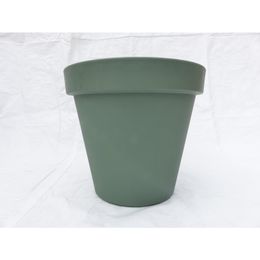Pflanzk&uuml;bel E&K, olivgr&uuml;n, rund &Oslash; 60 cm, Pflanztopf Blumentopf K&uuml;bel XXL gro&szlig; outdoor indoor