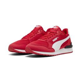 Sneaker Puma "ST Runner v4 Mesh Sneakers Jugendliche", Jungen, Gr. 35,5, for all time rot wei&szlig; schwarz, Obermaterial: Textil, Synthetik. Futter: Textil. Innensohle: Textil. Laufsohle: Gummi, Schuhe Sneaker