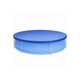 Happy People Poolabdeckung Rund Stahlrahmenpool 427 cm Abdeckplane Poolplane 450 cm Gummizug