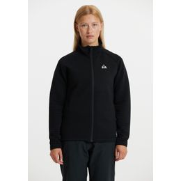 Skijacke SOS "Muju", Damen, Gr. L, schwarz, 75% Polyester, 22% Viskose, 3% Elasthan, unifarben, normal, hoch geschlossener Ausschnitt, Jacken Skijacke, mit durchgehendem Rei&szlig;verschluss