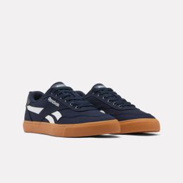 Trainingsschuh Reebok CLASSIC "REEBOK COURT ADVANCE VULC", Damen, Gr. 41, vector navy, wei&szlig;, gum, Synthetik, Textil, Schuhe
