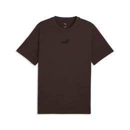 T-Shirt Puma "Essentials Small No. 1 Logo T-Shirt Herren", Damen, Gr. L, chocolate braun, Obermaterial: 100% Baumwolle. Rippe: 20% Polyester, 80% Baumwolle, clean, regular fit, Rundhals, Shirts T-Shirt
