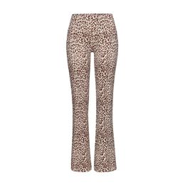 Leggings Buffalo, Damen, Gr. 32/34, N-Gr, beige (beige leo), Jersey, Obermaterial: 95% Baumwolle, 5% Elasthan, bedruckt, figurbetont lang, Hosen Leggings, in modischer Allover Leo-Optik, Topseller