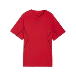 T-Shirt Puma "Puma Sport Relaxed T-Shirt Jungen", Jungen, Gr. 128, for all time rot, Obermaterial: 100% Baumwolle. Kragen: 71% Baumwolle, 29% Polyester, clean, relaxed fit, Rundhals, Shirts T-Shirt
