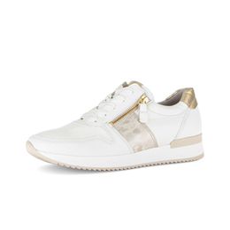 Sneaker Gabor "Sneaker low", Damen, Gr. 38,5, wei&szlig;, Schuhe Sneaker