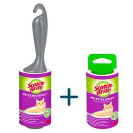Scotch-Brite&trade; Sparset Tierhaarroller Pet Extra Sticky*, 48 Blatt + Ersatzrolle
