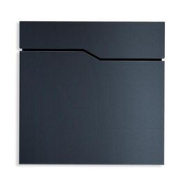 Metzler Briefkasten Hoffmann, gro&szlig;er Einwurfschlitz, 2-seitiges Zeitungsfach, abschlie&szlig;bar, B 370 x T 105 x H 370 mm, Stahl, anthrazitgrau RAL 7016