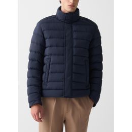 Daunenjacke COLMAR "MENS DOWN JACKET", Herren, Gr. 50, marine, blau, Web, Obermaterial: 100% Nylon. Futter: 100% Nylon. Wattierung: 90% Entendaune, 10% Entenfeder, unifarben, regular fit normal, hoch geschlossener Ausschnitt, abgesteppte Kante, Jacken Daunenjacke, regular fit, mit hohem Stehkragen