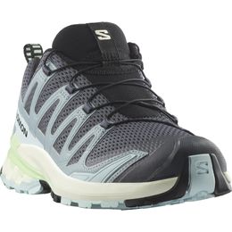 Trailrunningschuh Salomon "XA PRO 3D V9 W", Damen, Gr. 43, turbulence, iced aqua, patina gr&uuml;n, Synthetik, Textil, Schuhe, wasserdicht