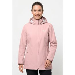 Outdoorjacke Jack Wolfskin "TRAILTIME 2L JKT W", Damen, Gr. L (42/44), rosegarden, Obermaterial: 100% Polyester. Futter: 100% Polyester, Jacken Outdoorjacke, Wasserdicht, winddicht, atmungsaktiv, &Uuml;bergangsjacke